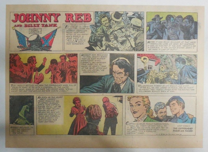 Johnny Reb Sunday by Frank Giacoia & Jack Kirby from 4/13/1958 Half ...
