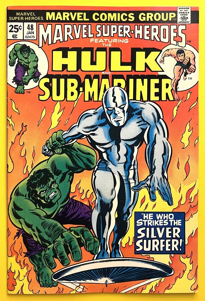 Marvel Super-Heroes 48 HULK SILVER SURFER (1975) | Comic Books - Bronze ...