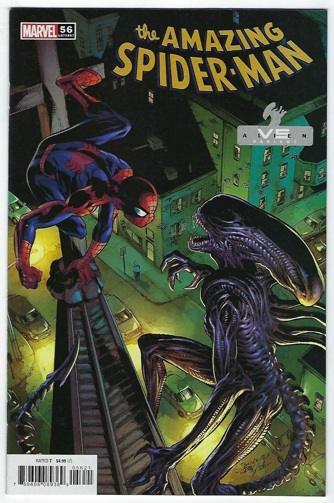 Amazing Spider-Man Vol 5 # 56 Marvel VS Alien Variant NM Marvel | Comic ...
