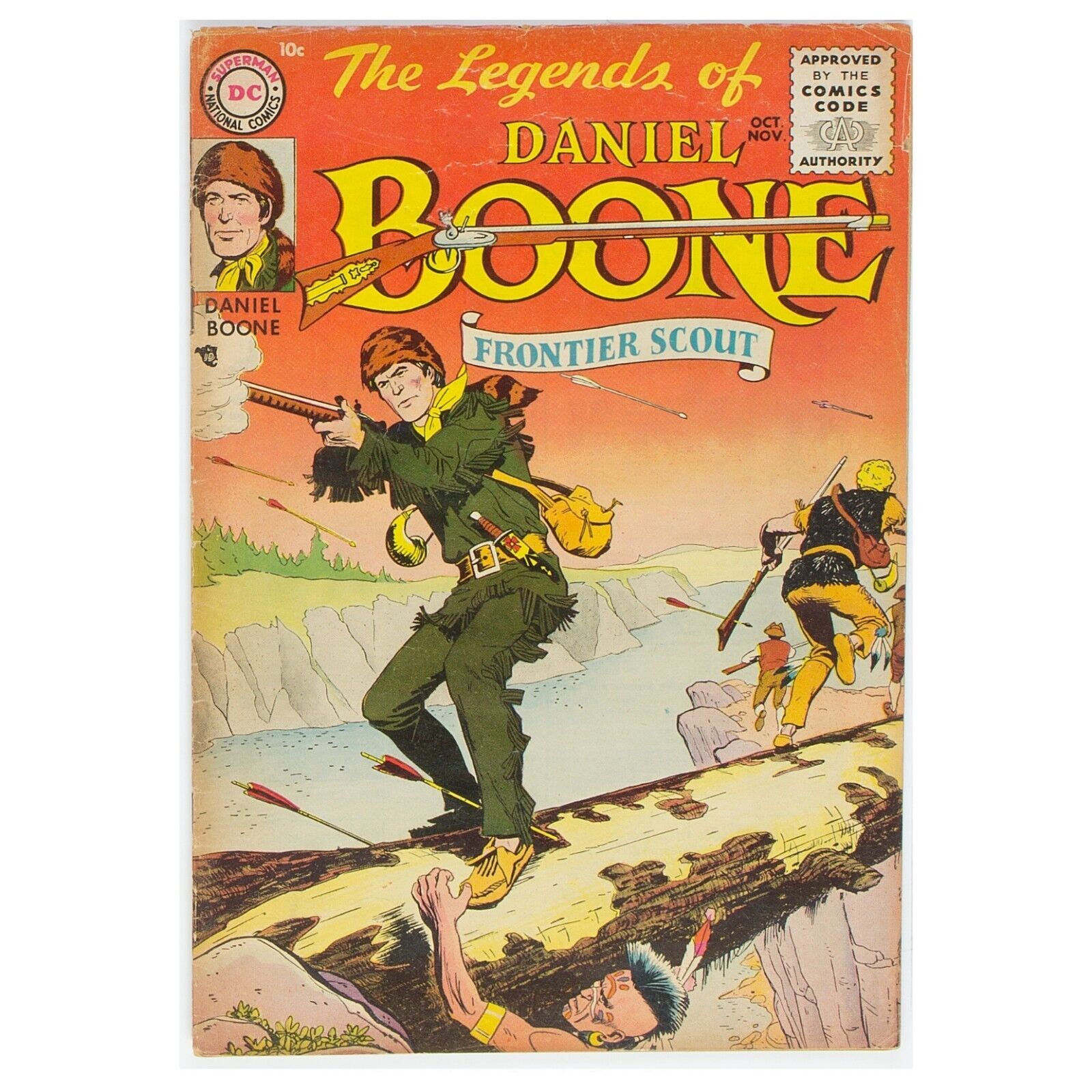LEGENDS OF DANIEL BOONE #1 VG/FN (DC 1955) Scarce | Nick Cardy ...