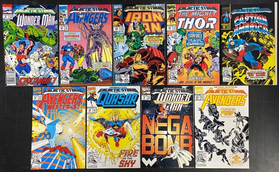 Operation: Galactic Storm (1992) Complete Lot Captain America Iron Man ...