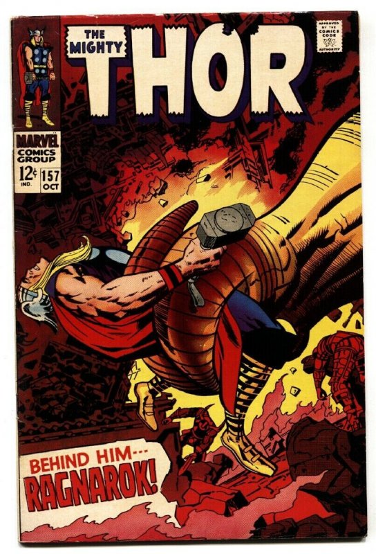 Thor #157 Ragnarok -1968-Jack Kirby-Marvel-Silver AGE | Comic Books ...