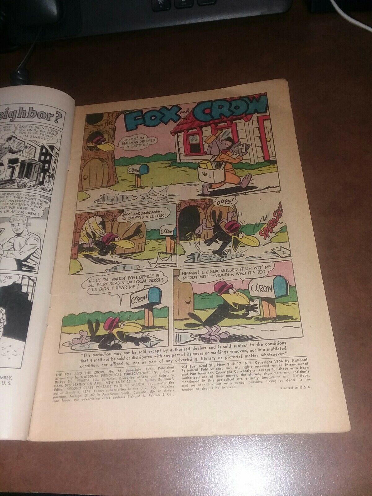 The Fox and the Crow #86 DC Comic 1964 silver age funny animal cartoon ...