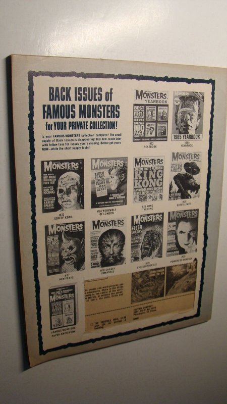 Famous Monsters 31 *Clean Copy* Warren Gogos Godzilla Dracula | Comic ...