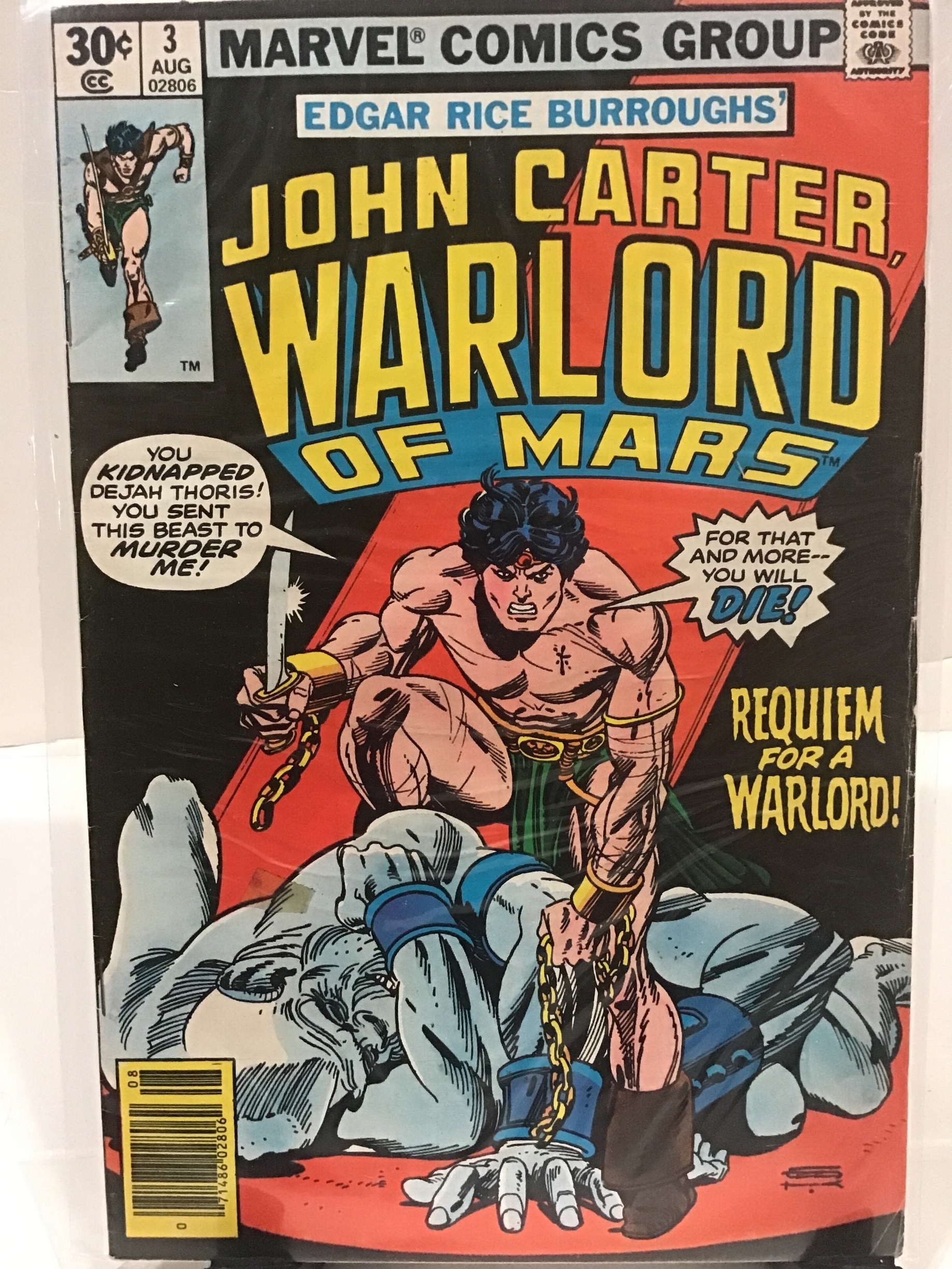 John Carter Warlord of Mars #3 (1977) | Comic Books - Bronze Age ...