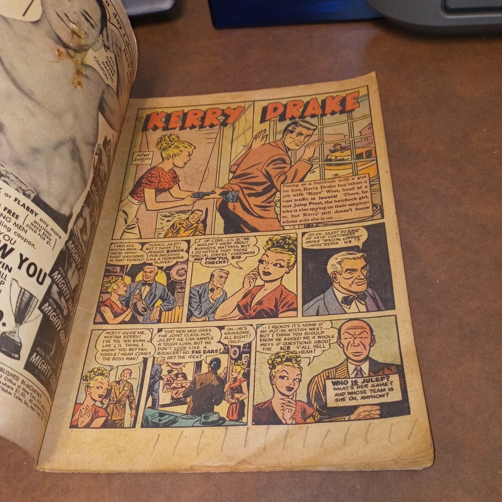 Chamber of Clues #28 kerry drake 1955 Harvey Comics 1st Code Issue ...