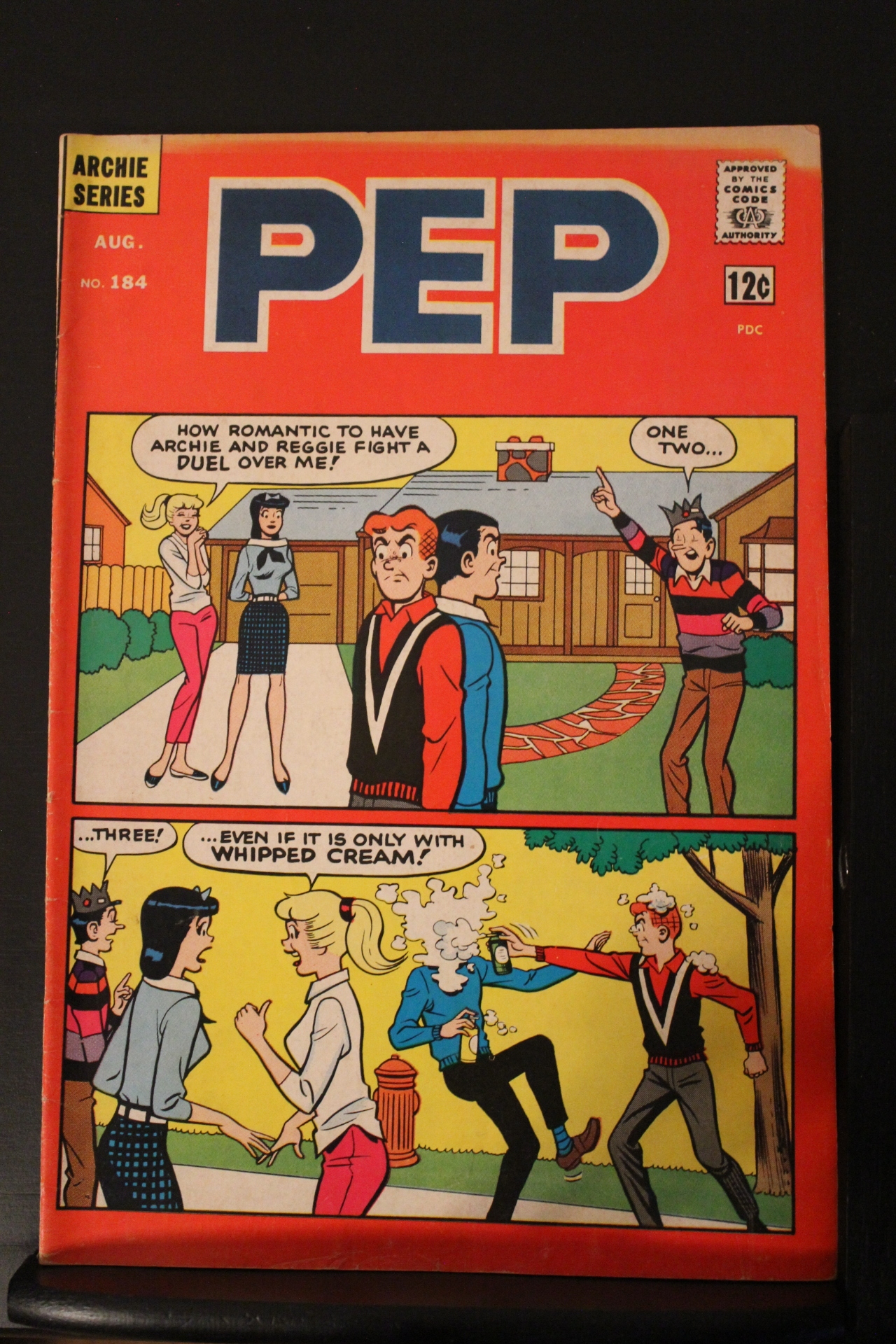 Pep #184 (1965) Mid-High-Grade FN/VF Duel with water pistols Reggie ...
