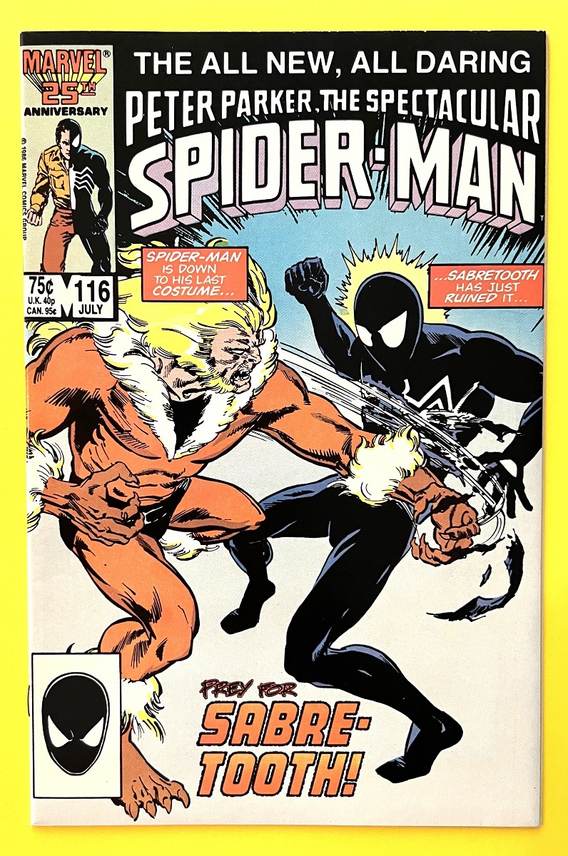 Spectacular Spider-Man 116 Sabretooth Foreigner 1st APP (1986) | Comic ...