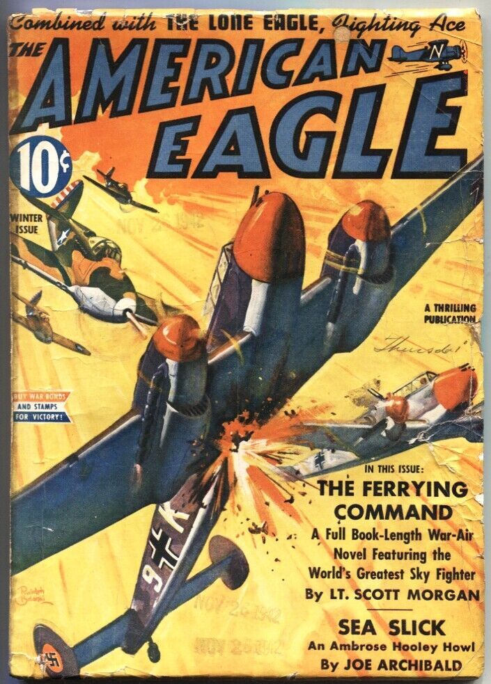 Pulp: American Eagle-Winter 1943-Ww II Hero Pulp-Belarski AIR WAR Cover ...