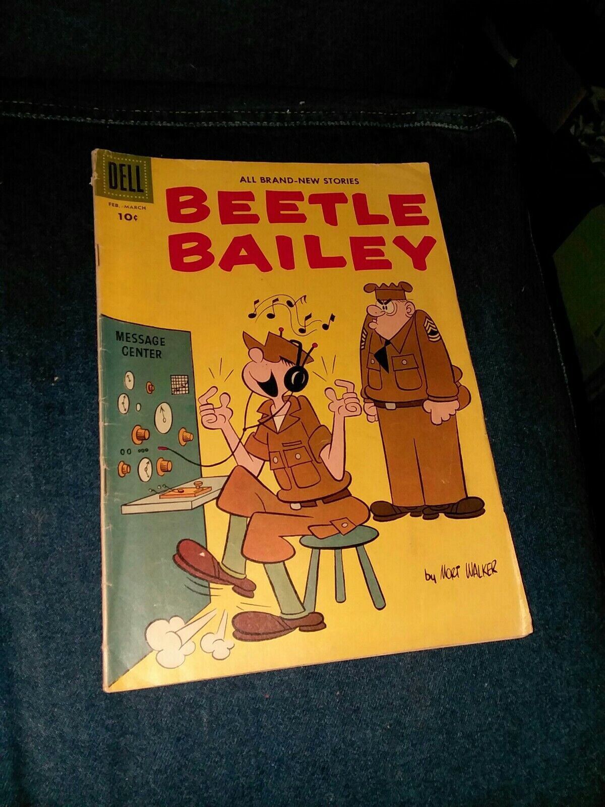 BEETLE BAILEY #13 dell comics 1958 silver age mort walker cartoon strip ...