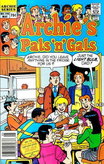 Archie's Pals 'n Gals #196 VG ; Archie | low grade comic May 1988 Empty ...