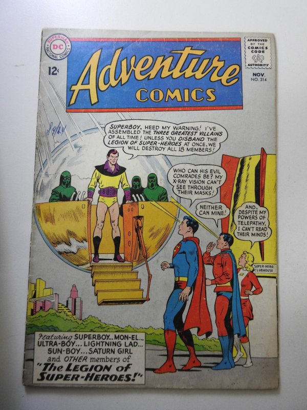 Adventure Comics #314 (1963) | Comic Books - Silver Age, DC Comics ... Adventure Comics #314 (1963) | Comic Books - Silver Age, DC Comics ...