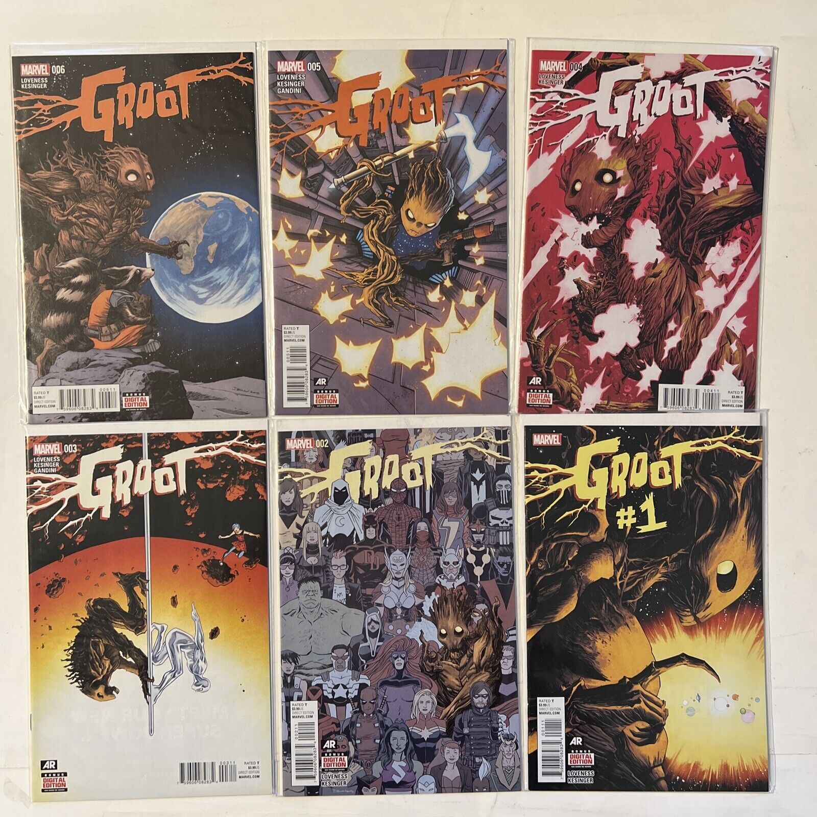 Groot #1-6 - Marvel Comics Lot - Complete Series - First Baby Groot ...