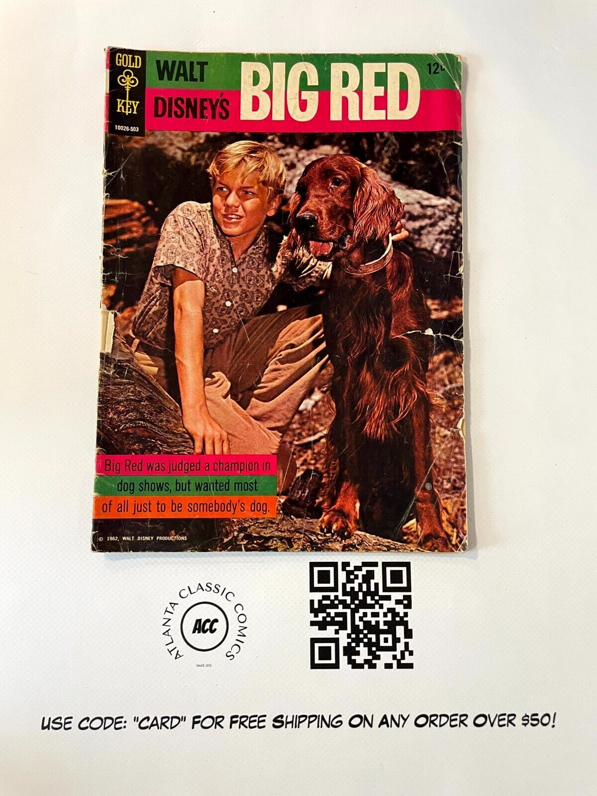 Walt Disney's Big Red # 1 VG- Gold Key Comic Book Silver Age Photo ...