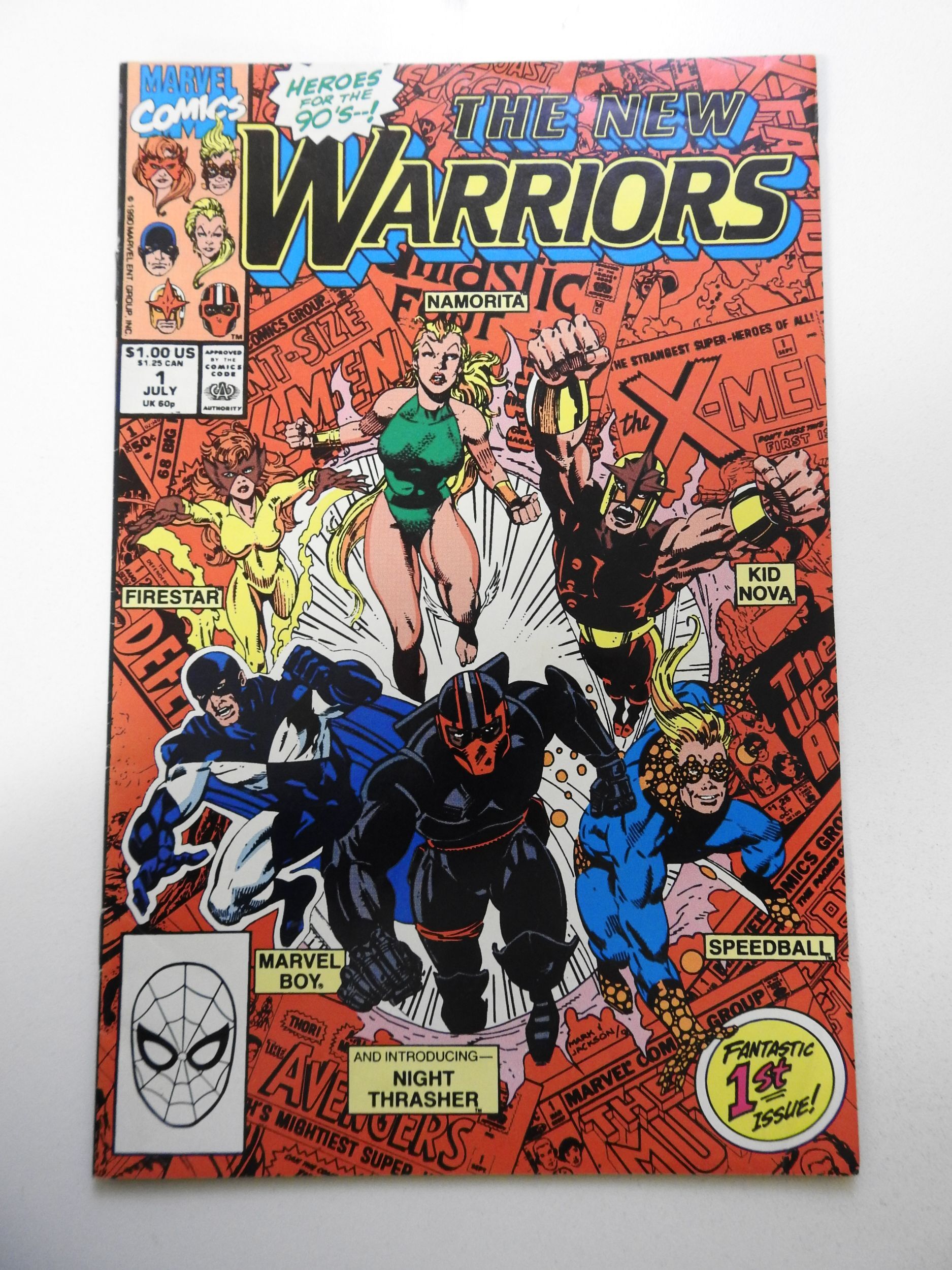 The New Warriors #1 (1990) Origin of The New Warriors FN+ Condition ...