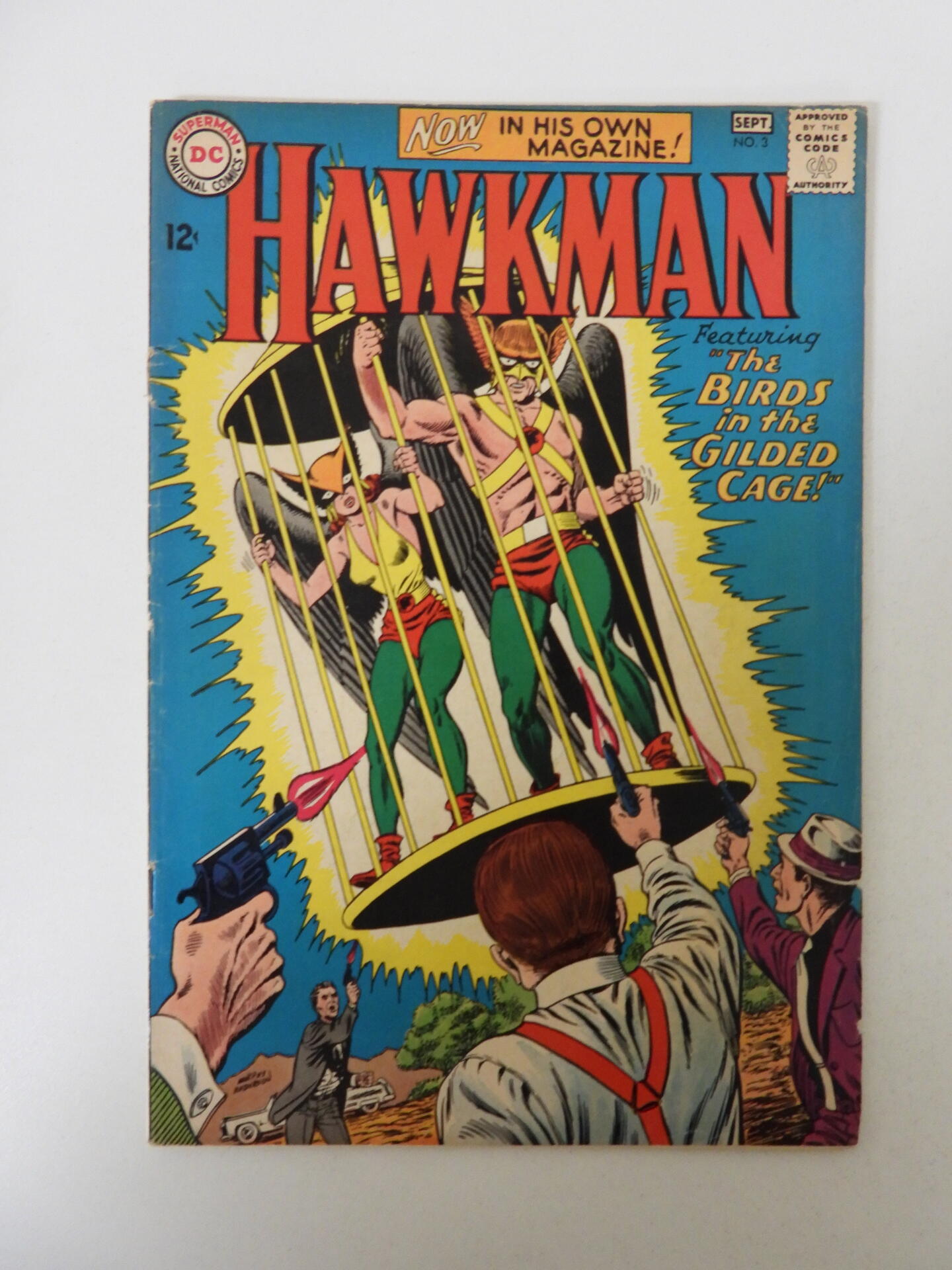 Hawkman #3 (1964) VG+ condition "top staple detached from cover ...