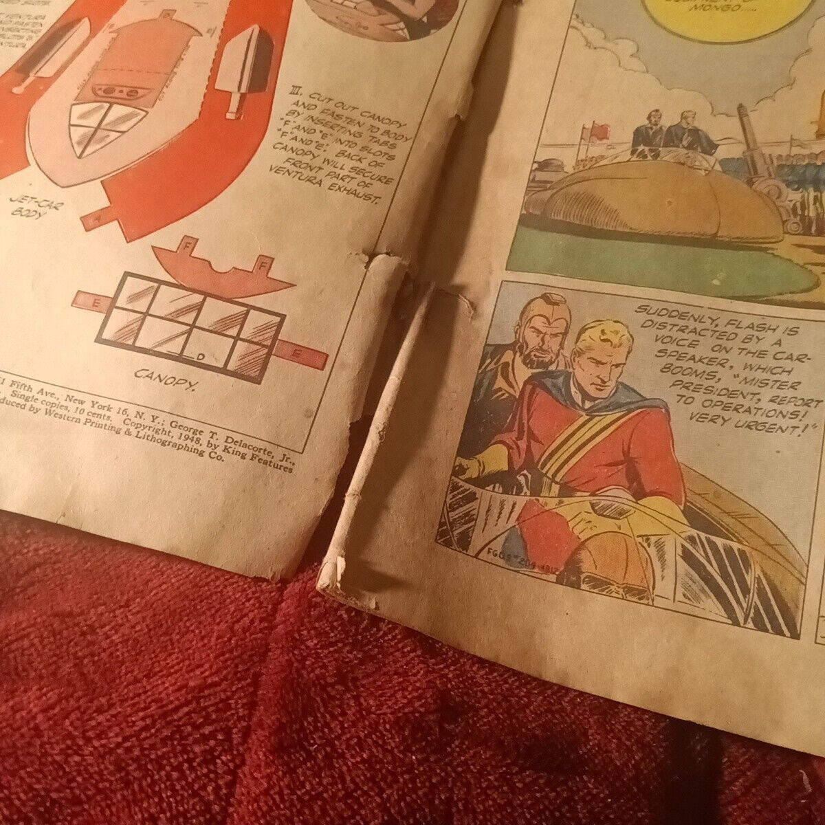Flash Gordon Four Color Comic 204 Dell 1948 Golden Age classic Paul ...