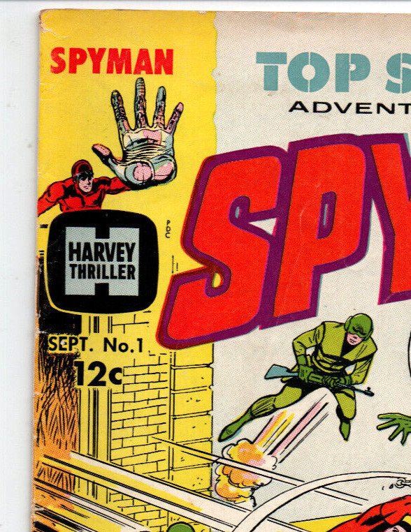 Top Secret Adventures Spyman #1 - 1st Steranko art - Harvey - 1966 - VG ...
