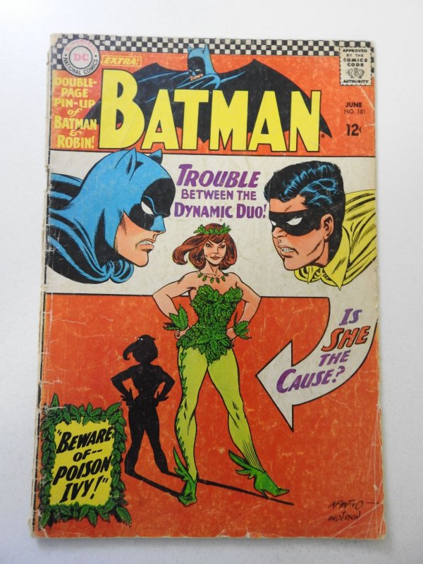 Batman #181 FR/GD Condition Pin-Up intact! see desc | Comic Books ...