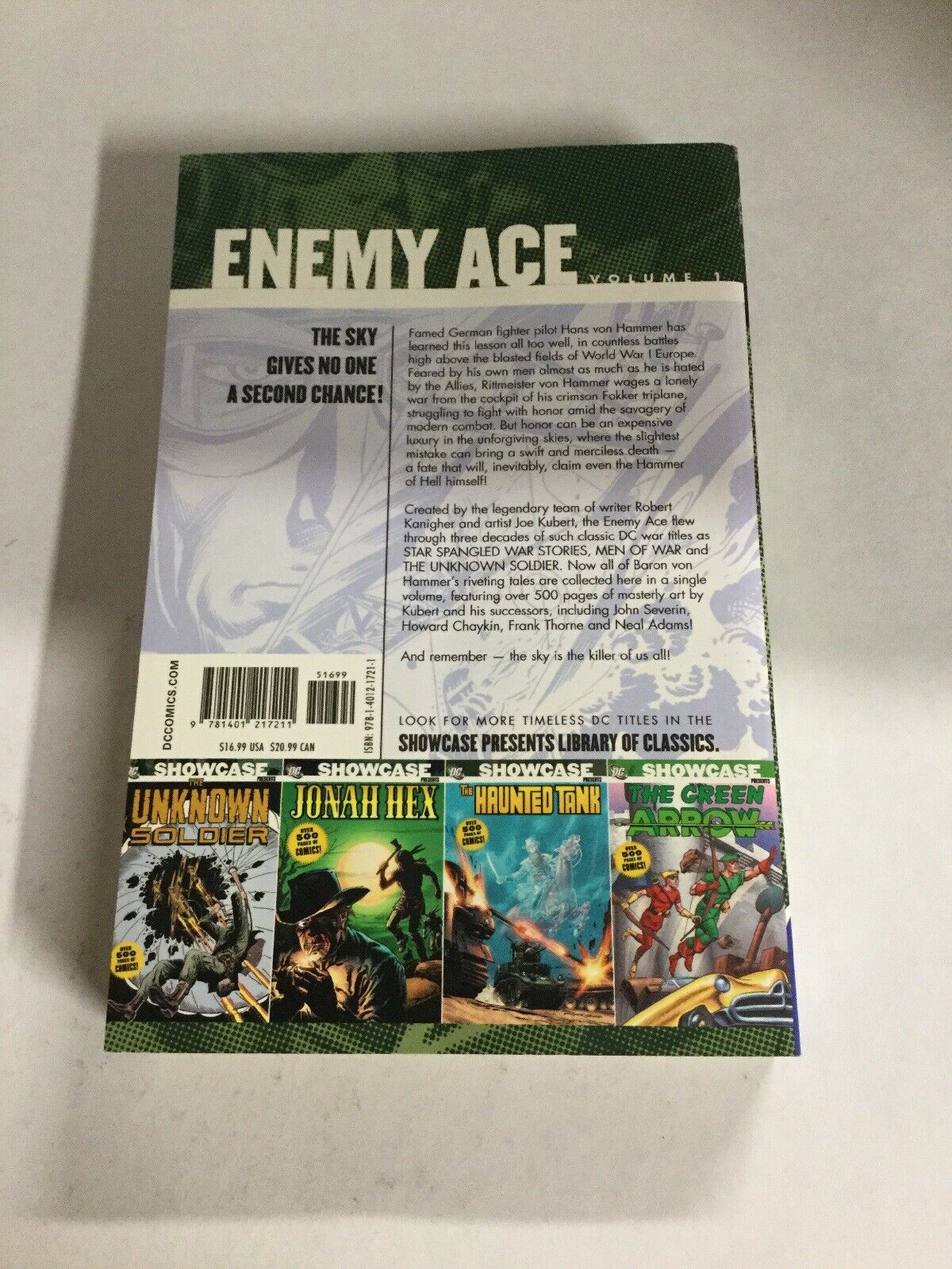 Showcase Presents Enemy Ace Vol 1 Nm Near Mint DC Comics SC TPB ...
