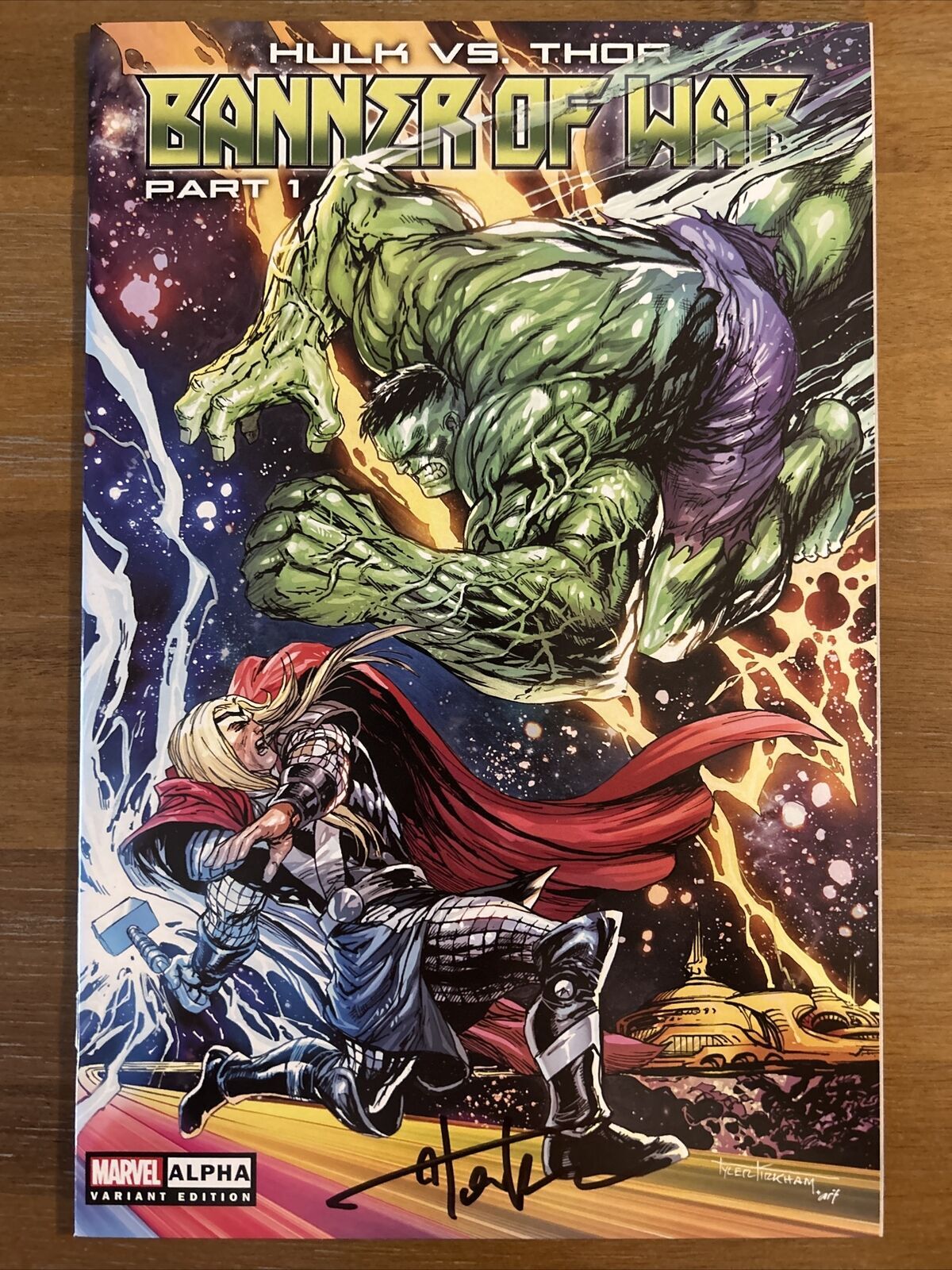 hulk vs thor banner of war part 1 signed tyler kirkham exclusive with ...