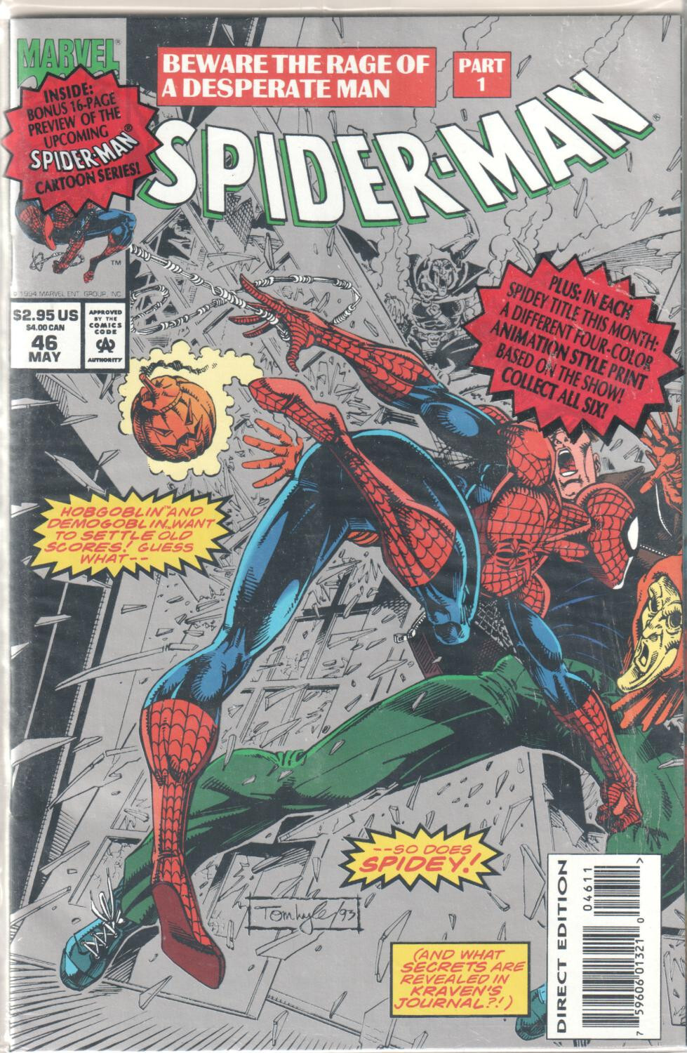 Beware the Rage of a Desperate MAN Four-Part Spider-Man Complete SET ...