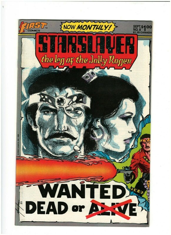 Starslayer: Log of the Jolly Roger #8 VF 8.0 First Comics 1983 Mike ...