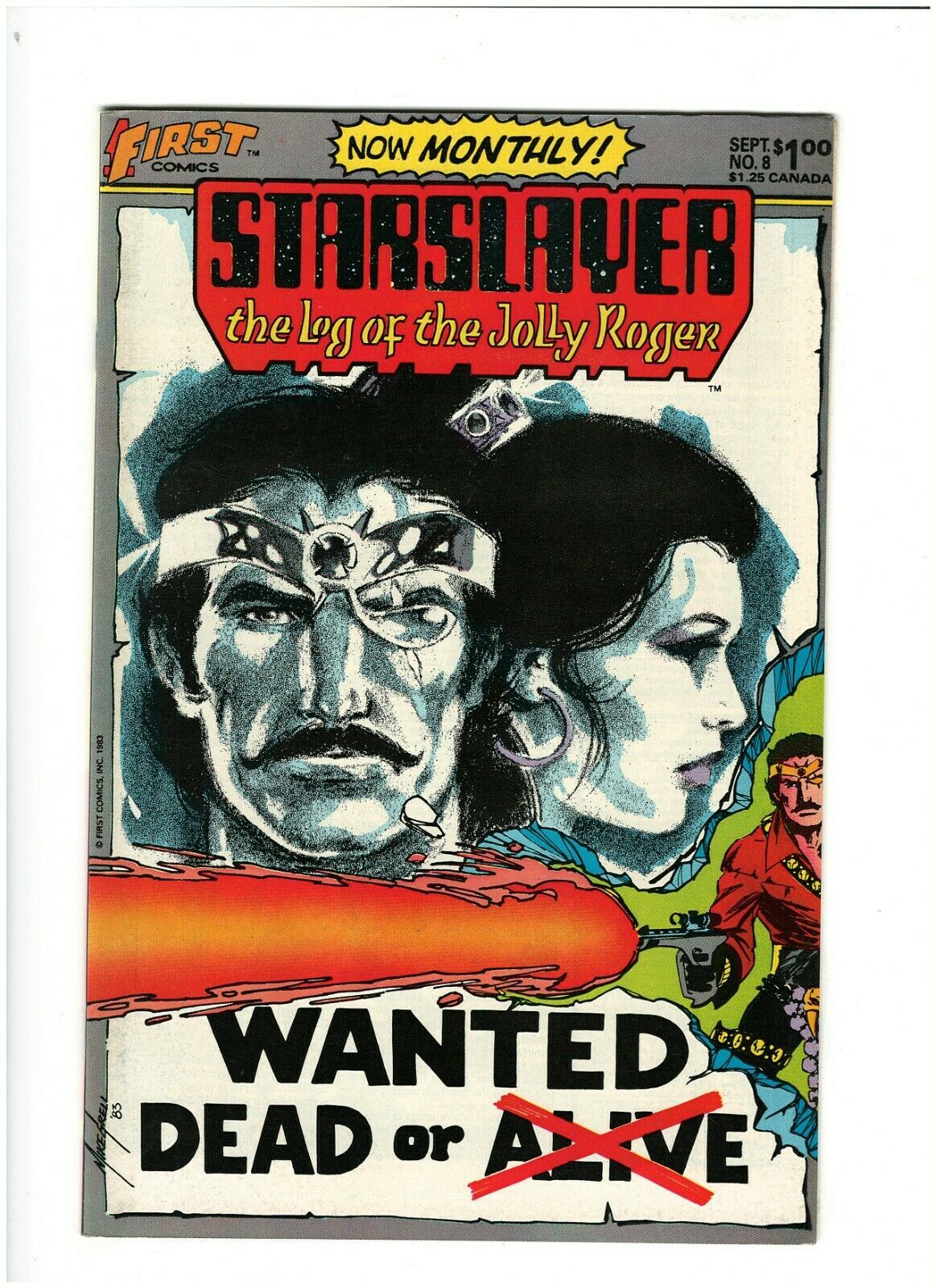 Starslayer: Log of the Jolly Roger #8 VF 8.0 First Comics 1983 Mike ...