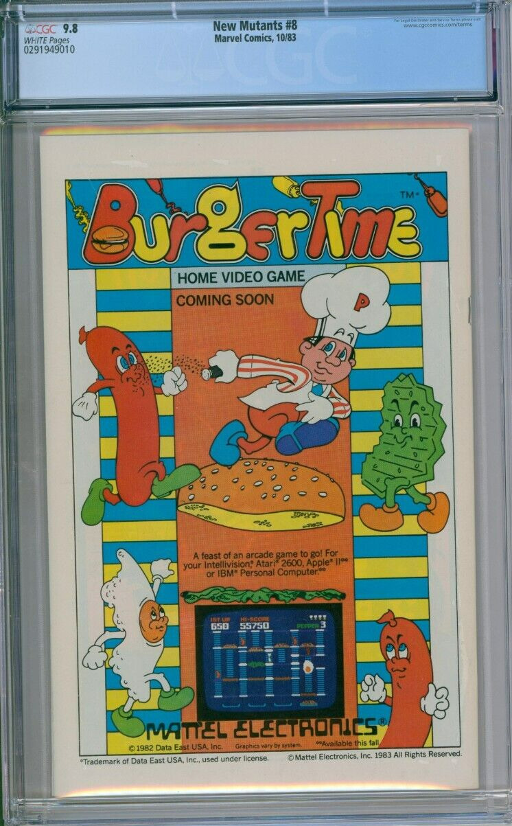 Marvel Comics The New Mutants #8 CGC 9.8 1st Appearance of Magma ...