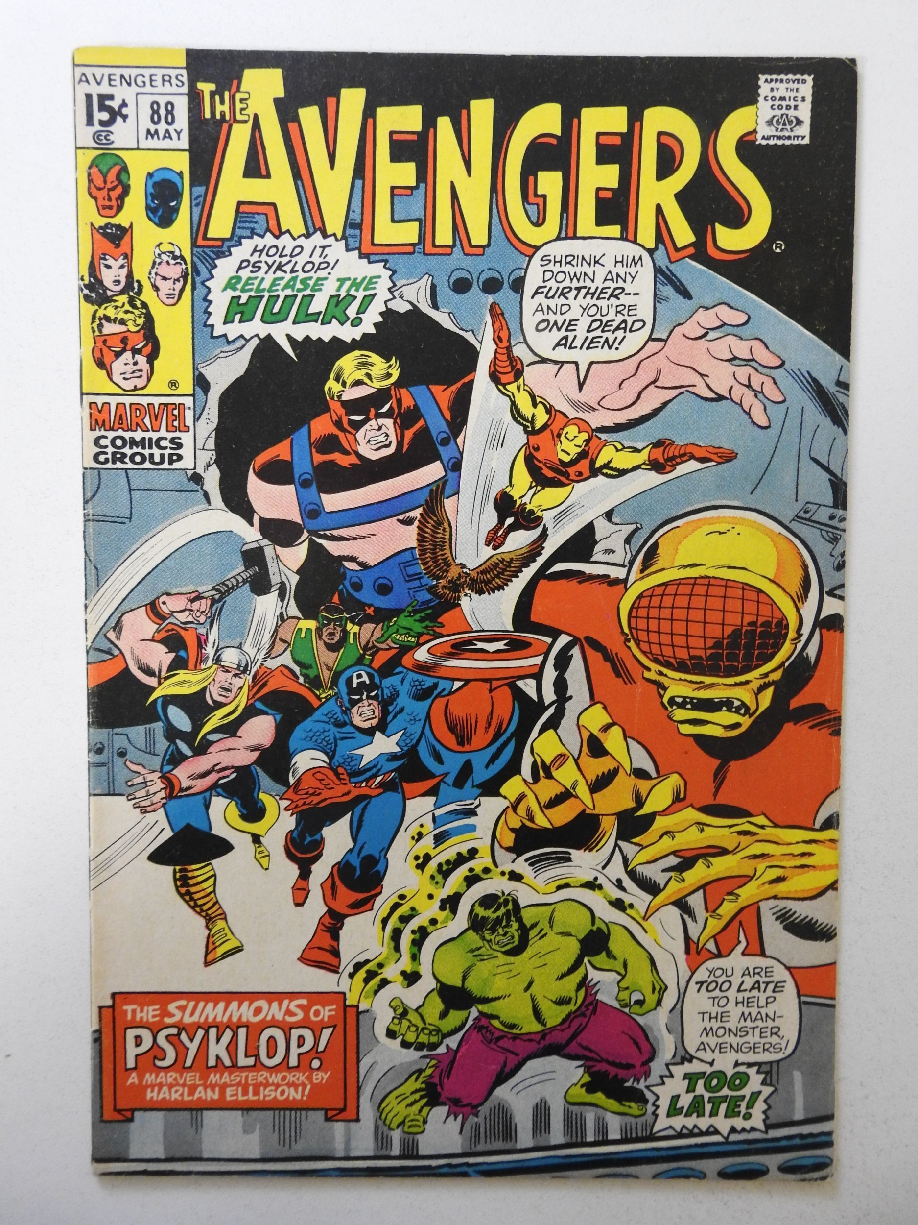 The Avengers #88 (1971) FN Condition! 1/4 in spine split | Comic Books ...