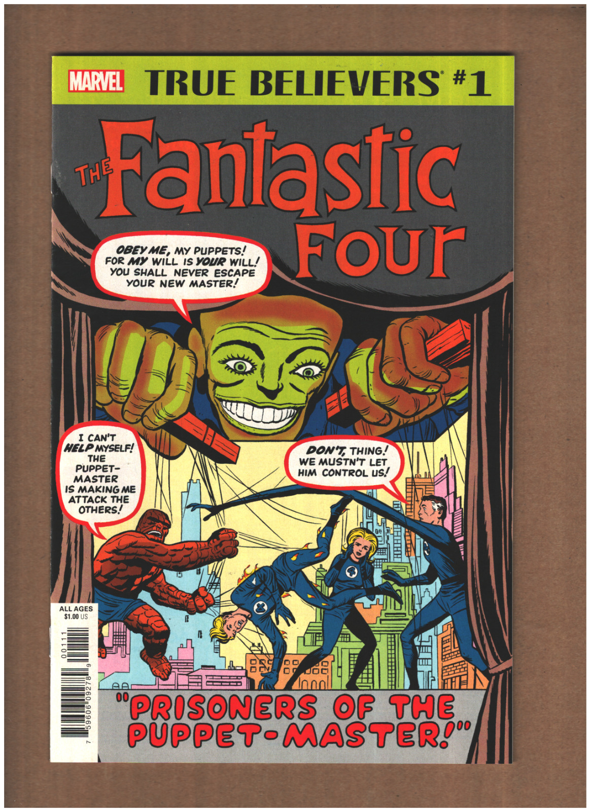 True Believers: Fantastic Four- Puppet Master #1 Marvel 2019 Stan Lee ...