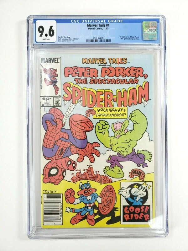 MARVEL TAILS #1 CGC Grade 9.6 Newsstand Edition 1st Peter Porker Spider ...