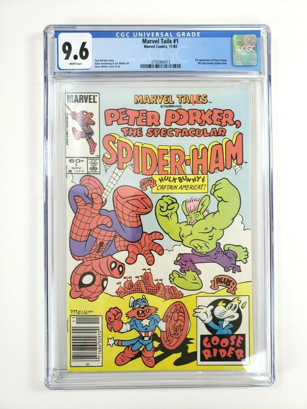 MARVEL TAILS #1 CGC Grade 9.6 Newsstand Edition 1st Peter Porker Spider ...
