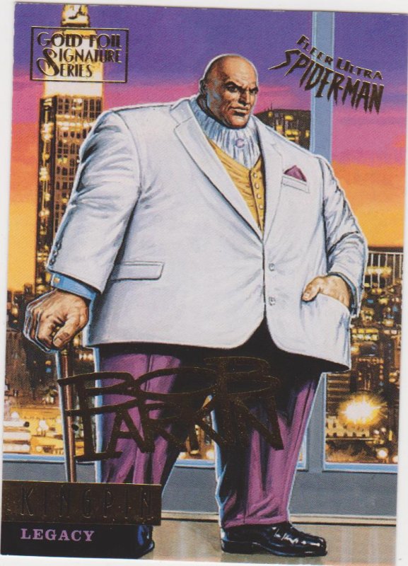 1995 Fleer Ultra Spider-Man Gold Foil Signature Series #76 Kingpin/Bob ...