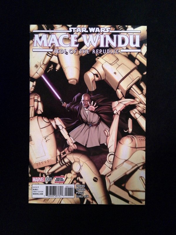 Star Wars Mace Windu Jedi of the Republic #1 MARVEL Comics 2017 NM ...