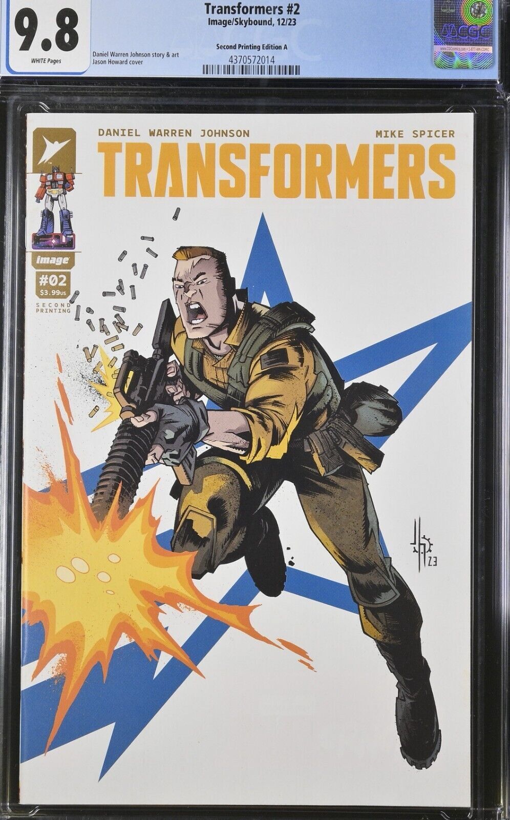 Transformers #2 CGC 9.8 2nd Print Duke Cover A Image 2023 Void Rivals ...