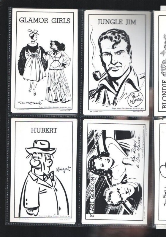 Newspaper Comic Strip Character Exhibit Card Set 1949-40 card set-King ...