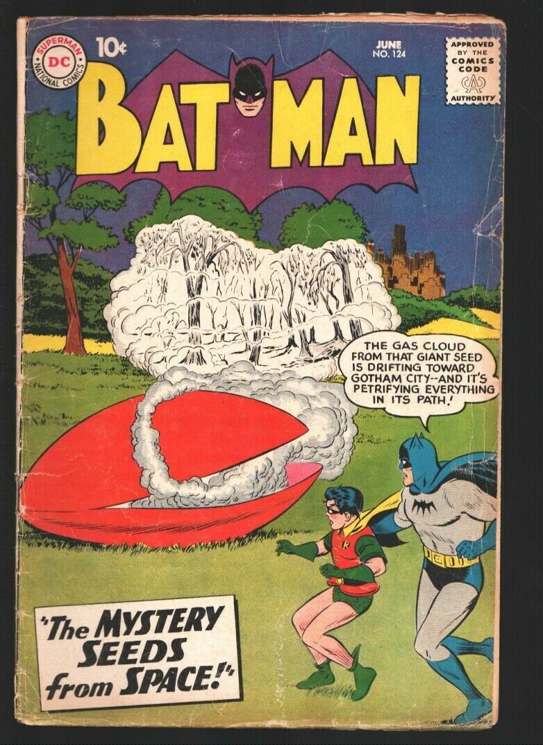 Batman #124 1959-DC-"Mystery Seeds From Space"-Sci-fi story-Return of ...