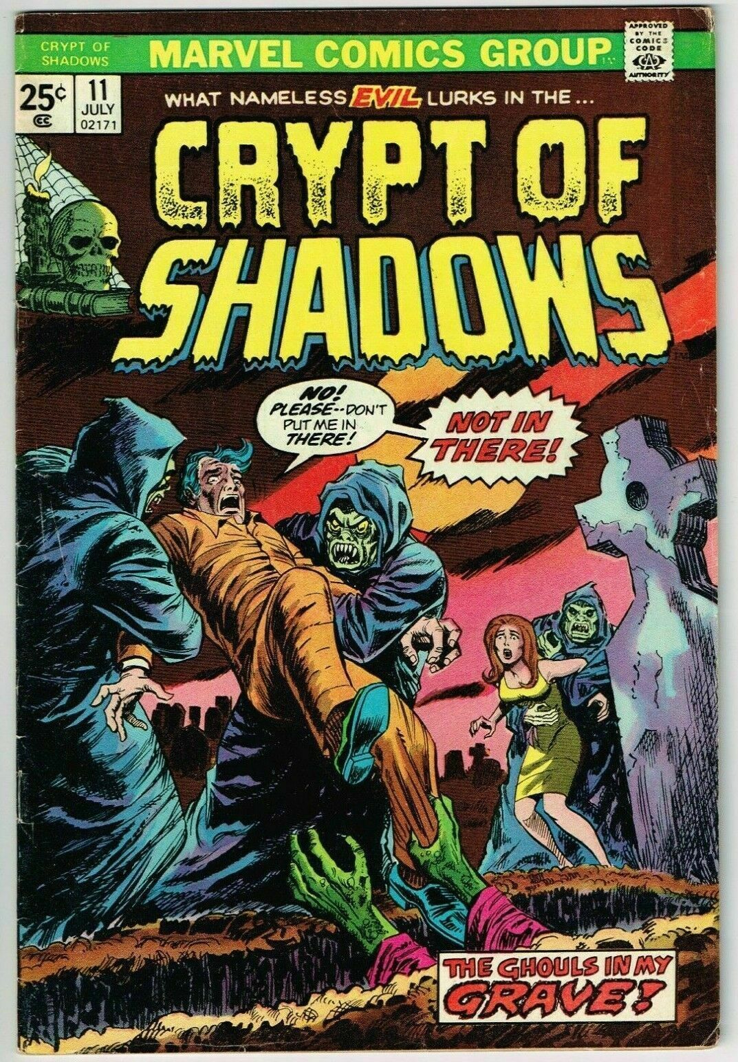 Crypt of Shadows #11 (1973) - 5.5 FN- *Ghouls in the Graveyard* | Comic ...