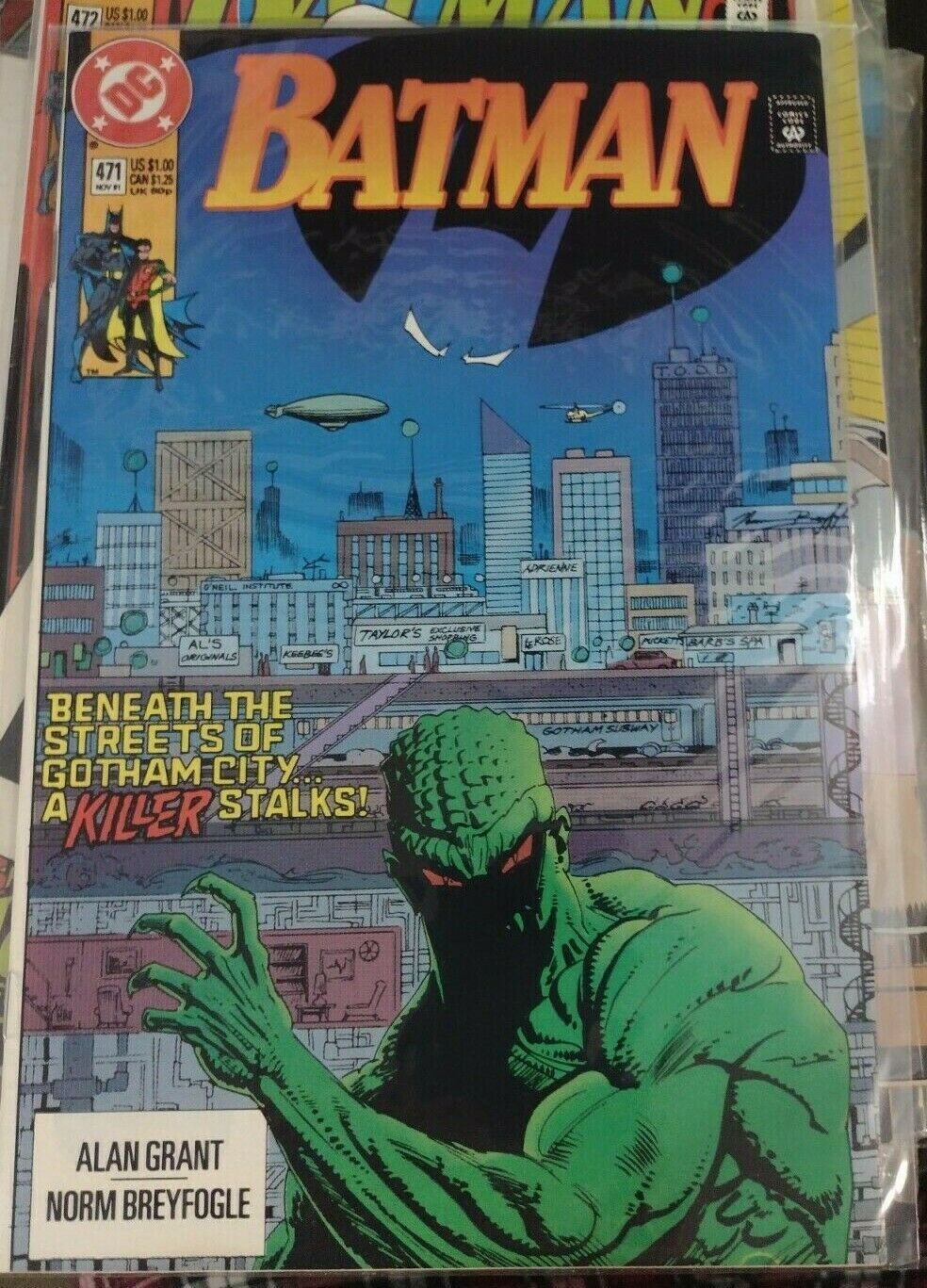 Batman #471 1991 DC Robin Gotham Bruce Wayne Killer Croc | Comic Books ...