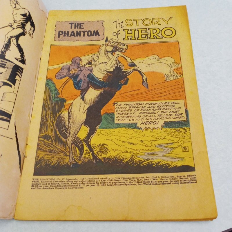 #27 king comics 1967 The Phantom's horse Silver age classic cover Lee ...