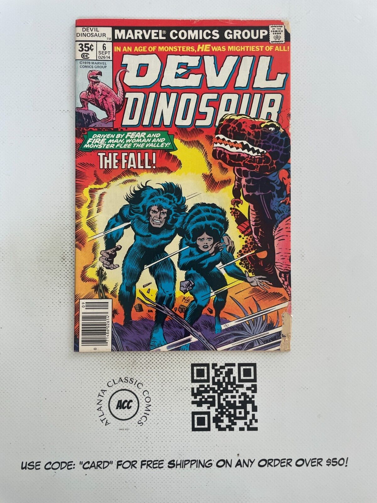 Devil Dinosaur # 6 VG Marvel Comic Book Jack Kirby Series Art Bronze ...