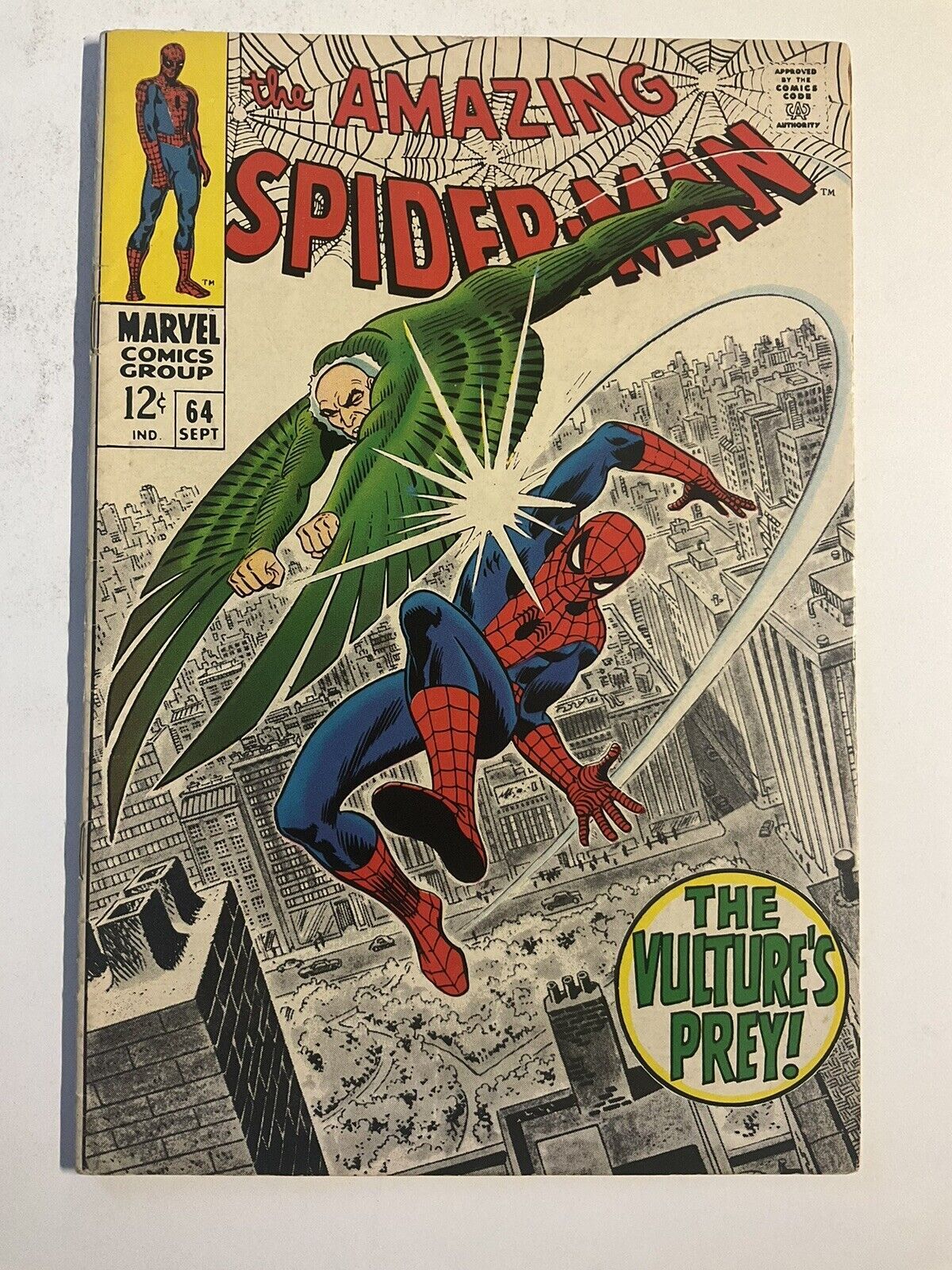 AMAZING SPIDER-MAN 64 fine fn 6.0 marvel silver age | Comic Books ...