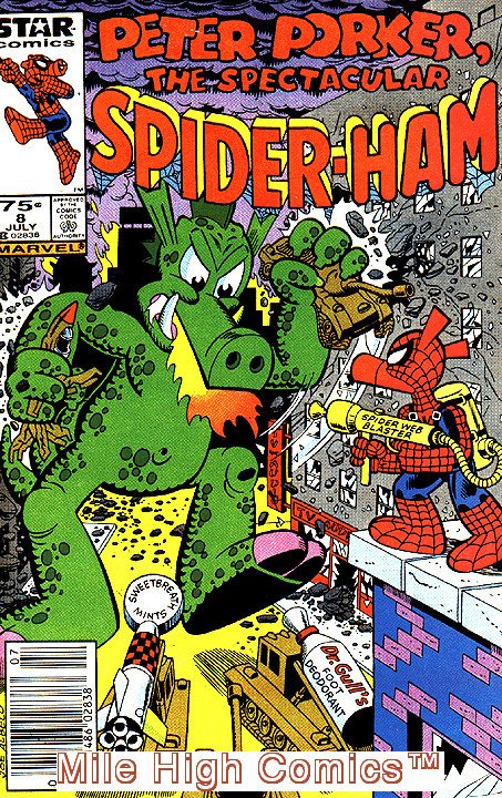 PETER PORKER, THE SPECTACULAR SPIDER-HAM (1985 Series) #8 Fine Comics ...