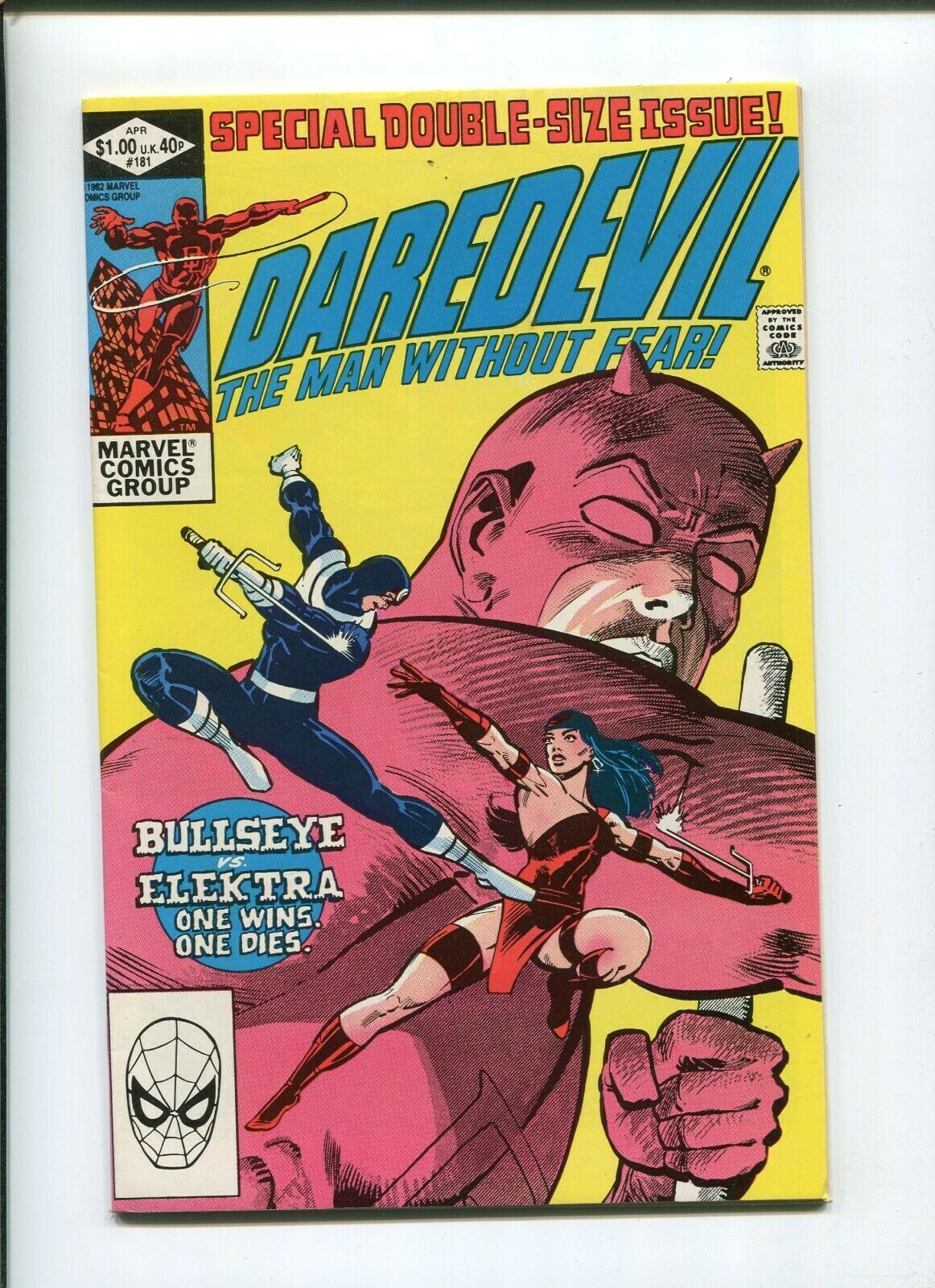 Daredevil #181 (9.0) KEY Issue Death of Elektra! 1982 | Comic Books ...
