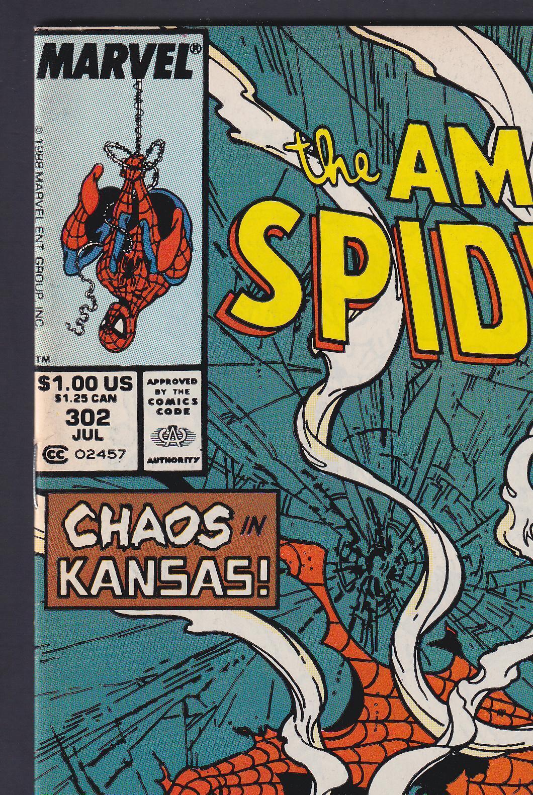Amazing Spider-man #302 McFarlene VF 8.0 Marvel Comic - Jul 1988 Todd ...