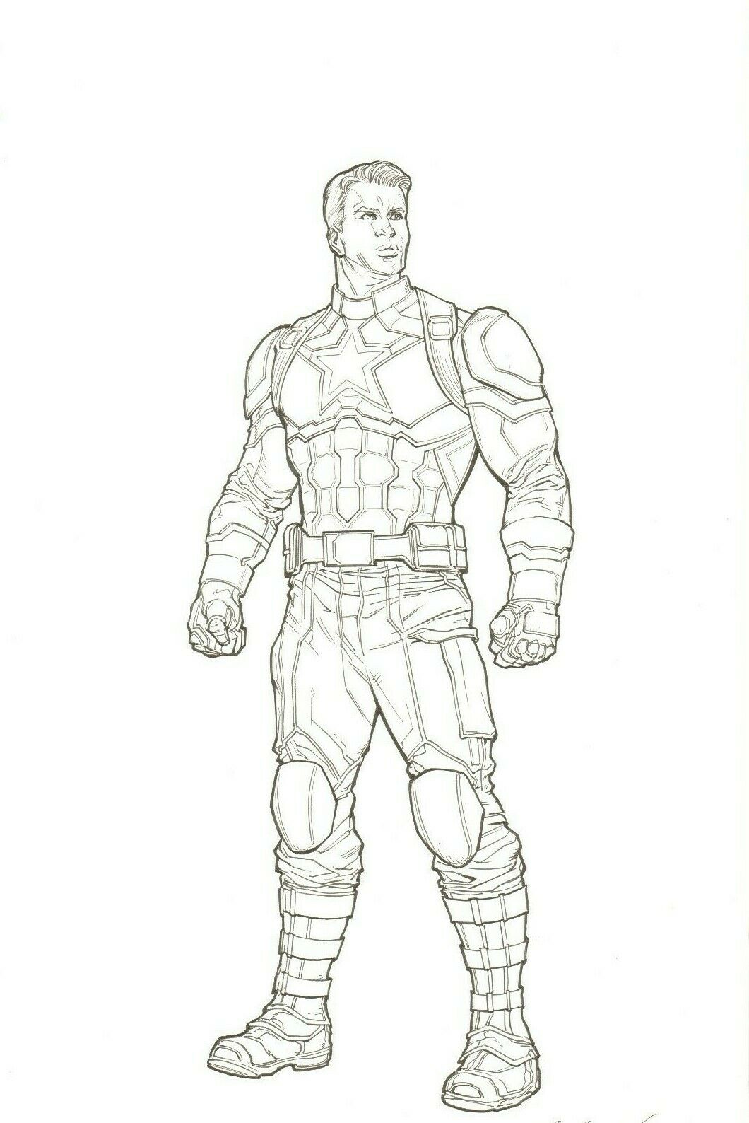 Captain America Original Art Steve Kurth INFINITY WAR DESTINY ARRIVES ...