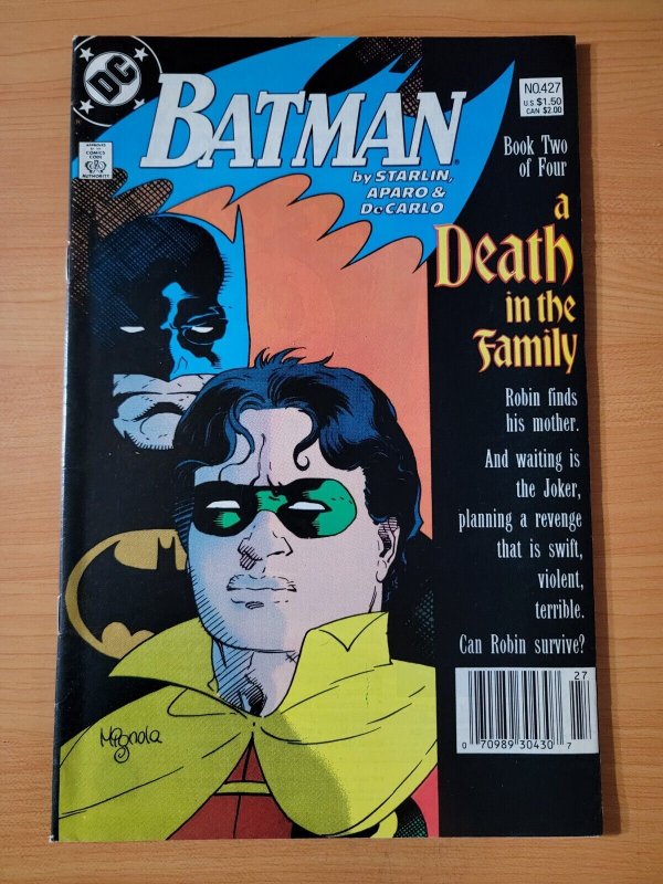 Batman #427 Newsstand Variant ~ VERY FINE - NEAR MINT NM ~ 1988 DC ...