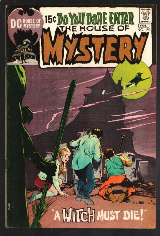 House of Mystery #190 1971-DC-Neal Adams art-Alex Toth horror story art ...