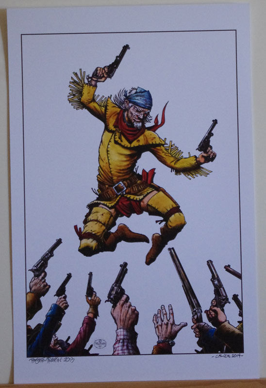 TIMOTHY TRUMAN original art, HAWKEN #5, Cover, All In, Guns Drawn ...